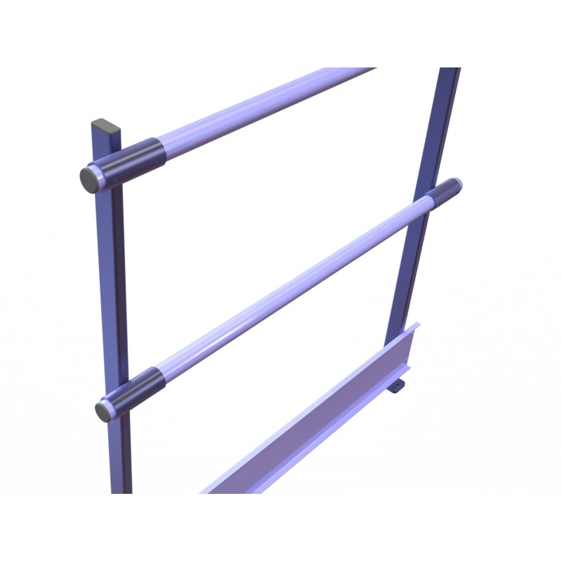 KIT Garde-corps Indus ECO - Modèle G - L1000 - BLEU RAL 5005 - Pose à l ...