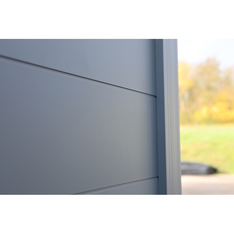 Clôture 9 lames de 180mm toute hauteur 1,59cm - RAL7016